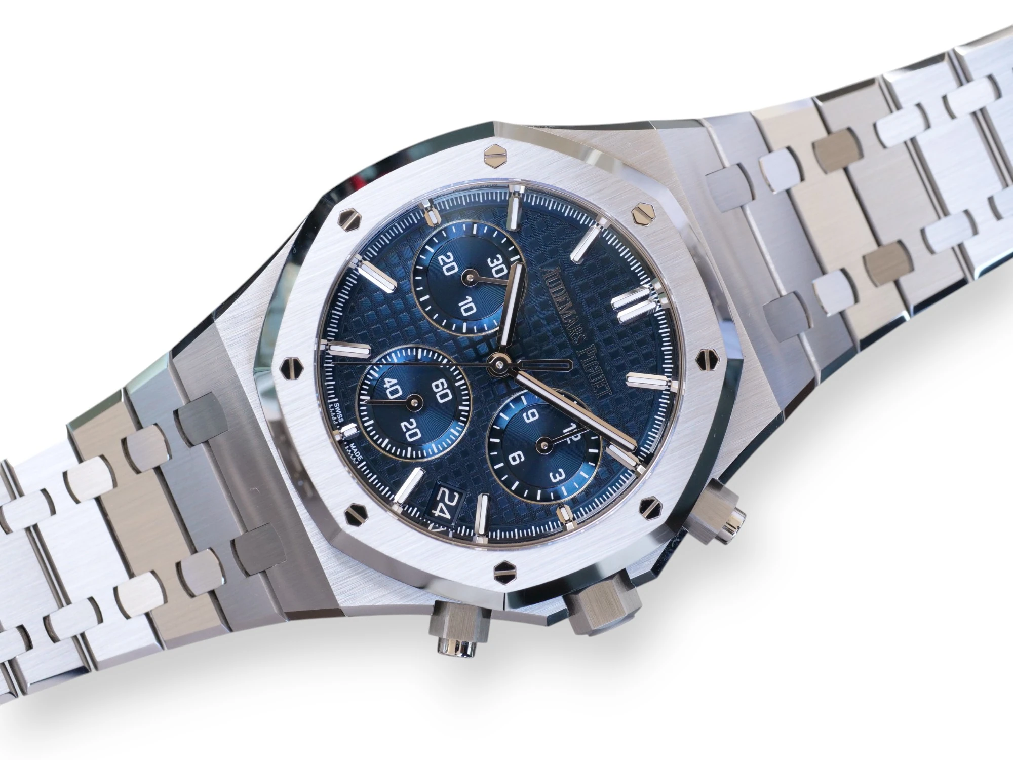AP Royal Oak Flyback Chronograph 26240ST Blue Dial 50th Anniversary ...